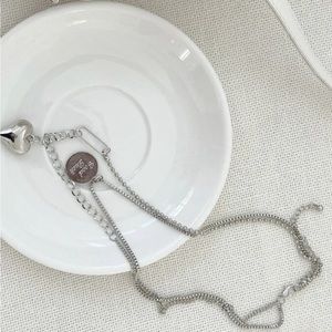 Jewelry | Silver Layered Engraved Good Luck Necklace | Poshmark